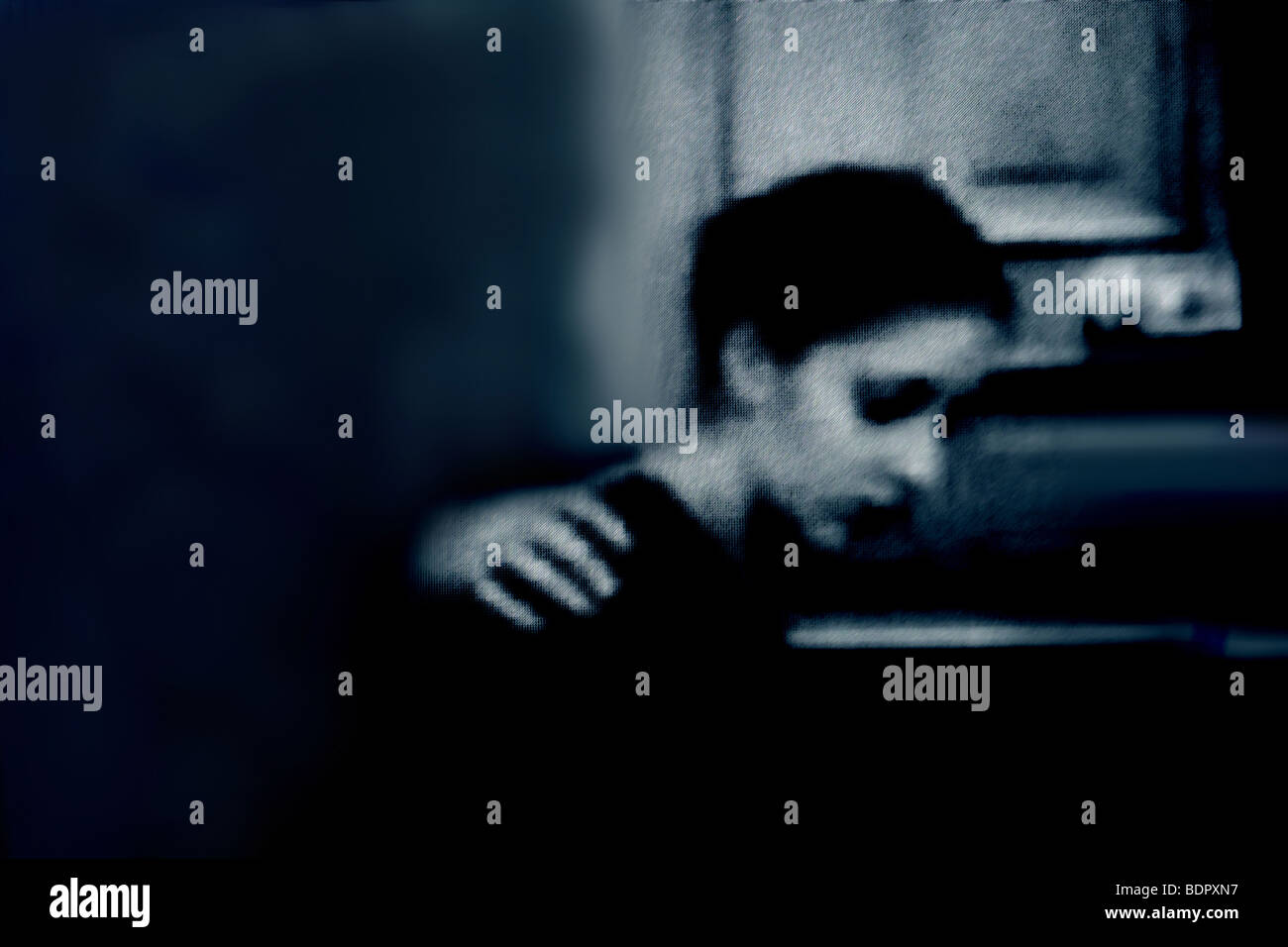 A sad woman with a hand on her shoulder Stock Photo - Alamy