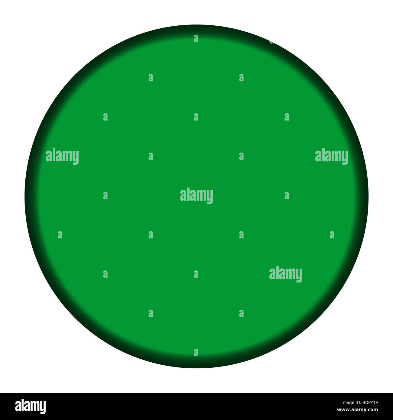 Blank green circular button isolated on white background Stock Photo ...