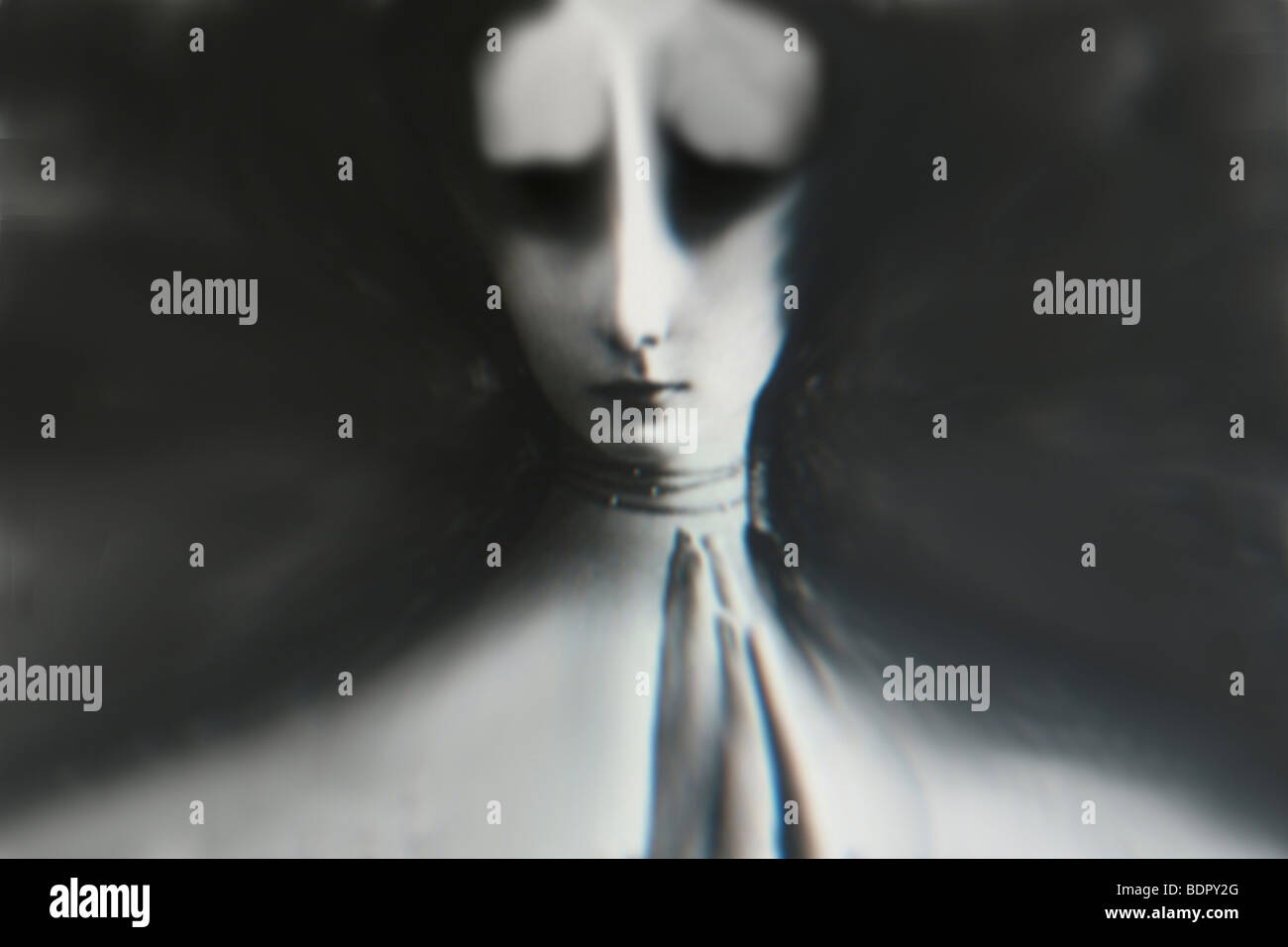 A distorted image of a woman Stock Photo - Alamy