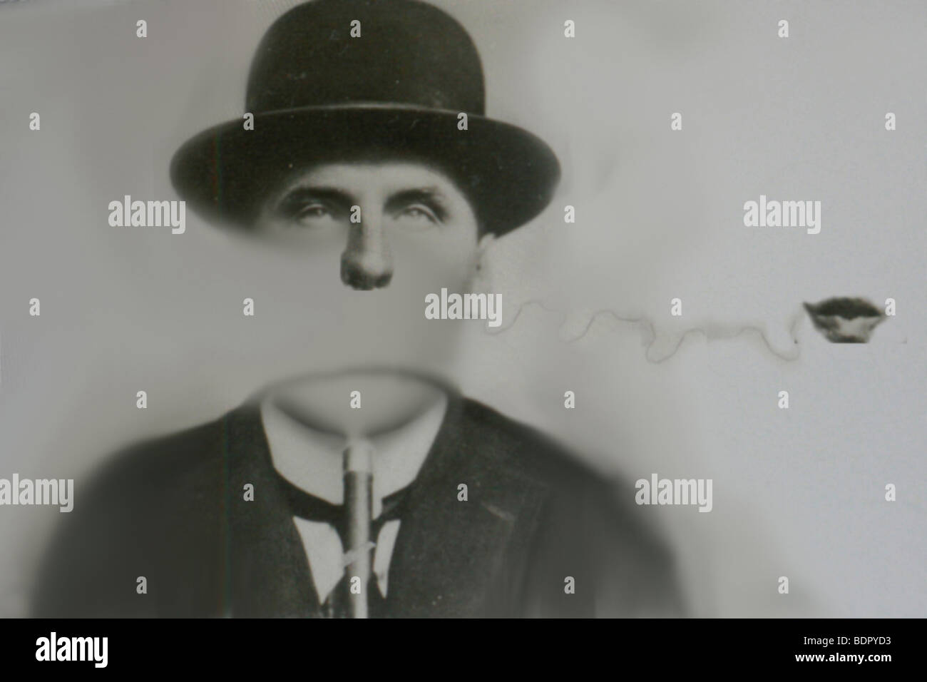 Man wearing bowler hat hi-res stock photography and images - Alamy