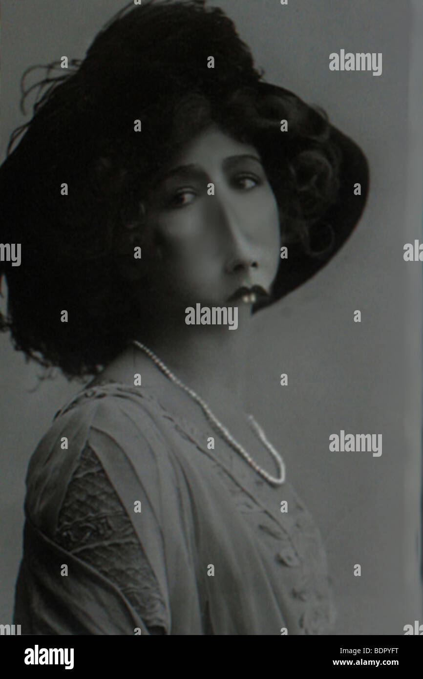 A distorted womans face Stock Photo - Alamy