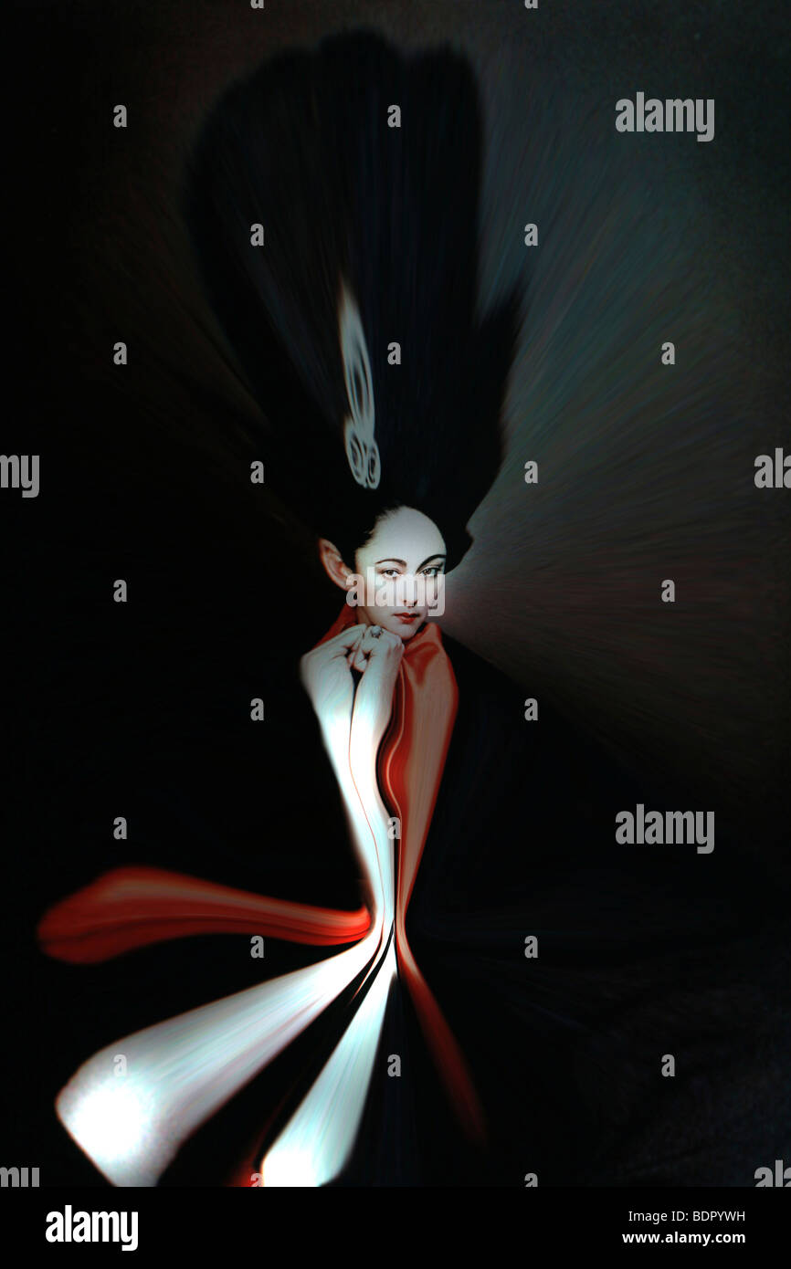 A distorted woman Stock Photo - Alamy