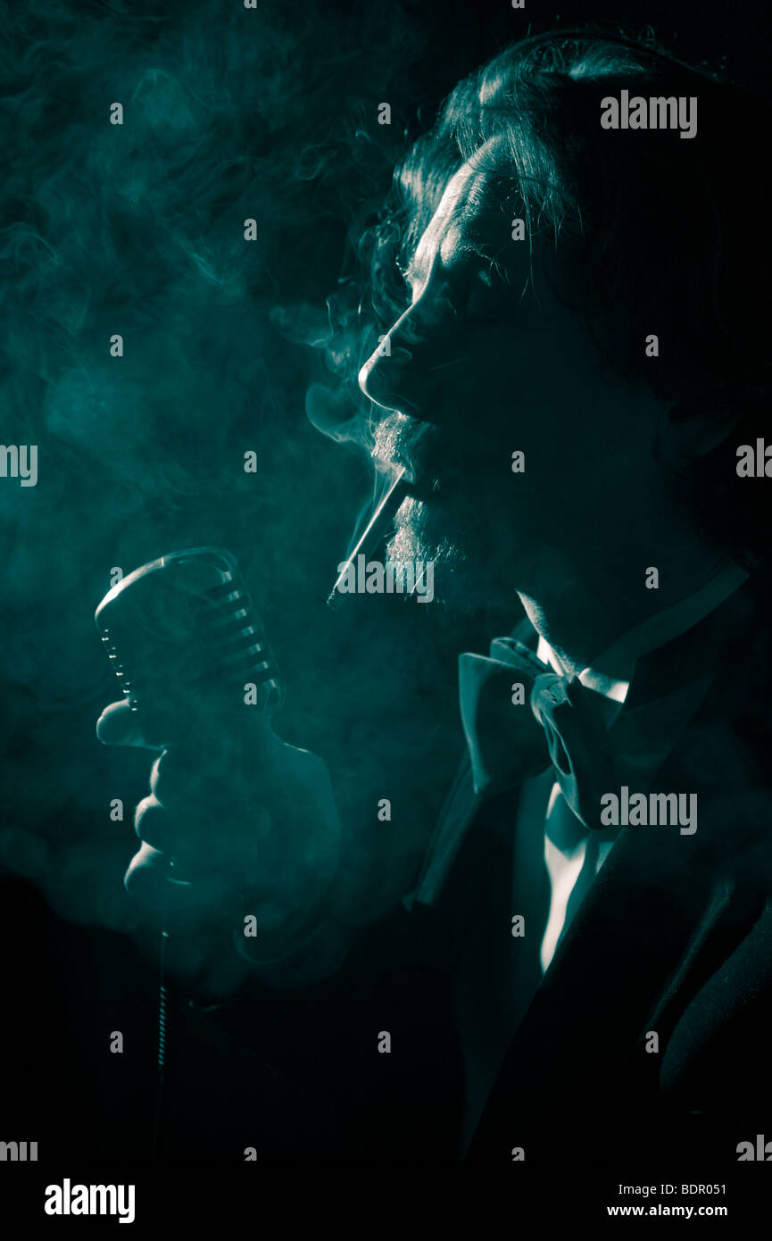 A sad male singer Stock Photo - Alamy