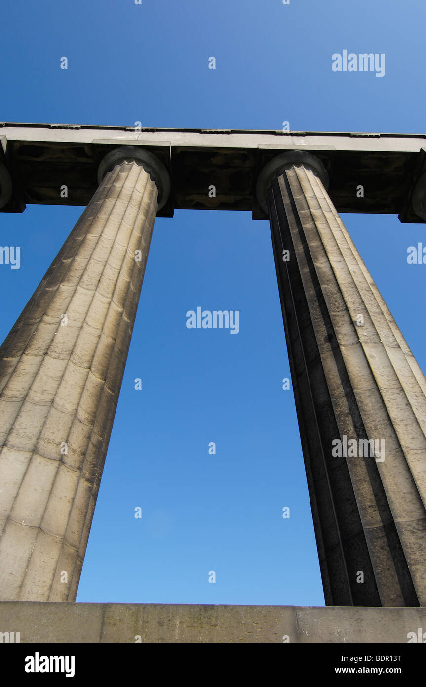 National Monument. Calton Hill. Edinburgh. Lothian Region. Scotland. U ...
