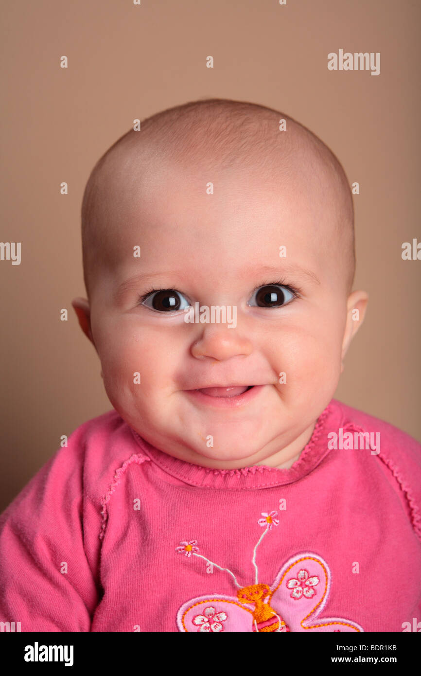 smiling baby girl Stock Photo - Alamy