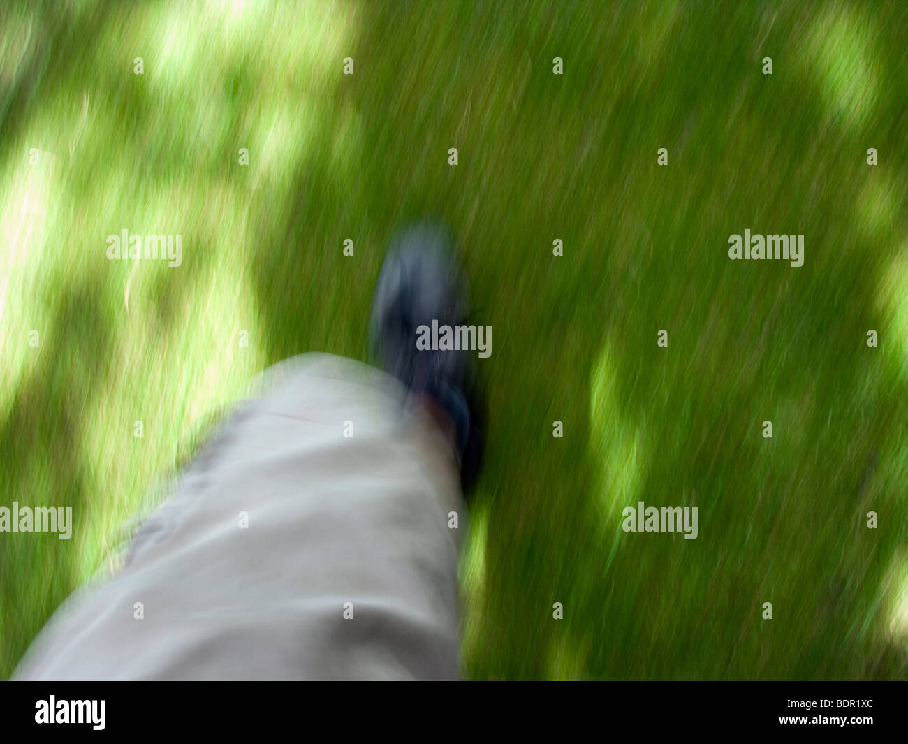 Man walking feet looking down hi-res stock photography and images - Alamy