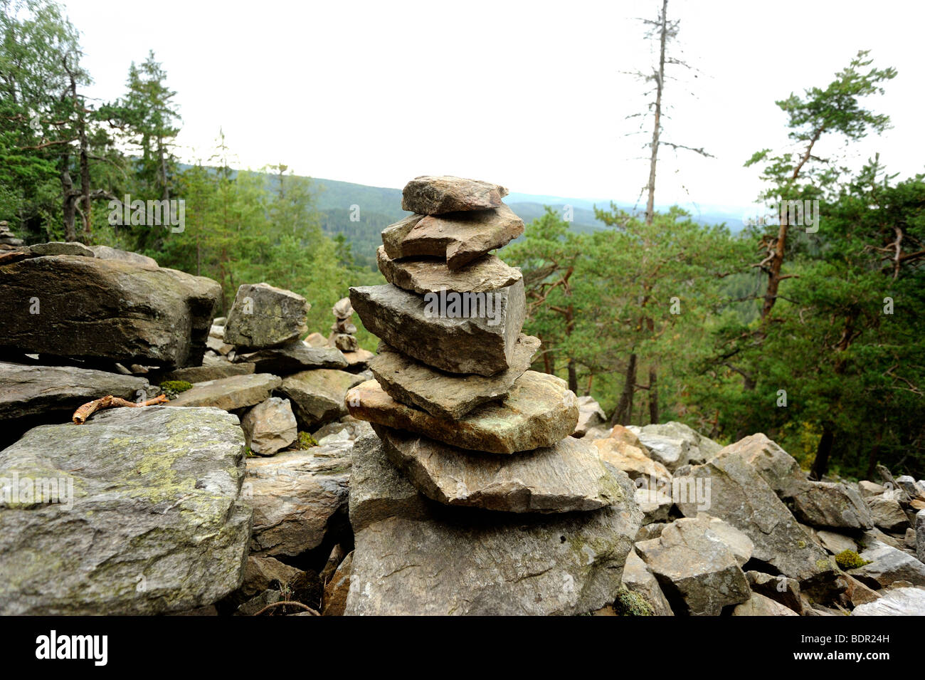 The Bohemian Forest mountain range, Sumava National Park, Böhmerwald ...