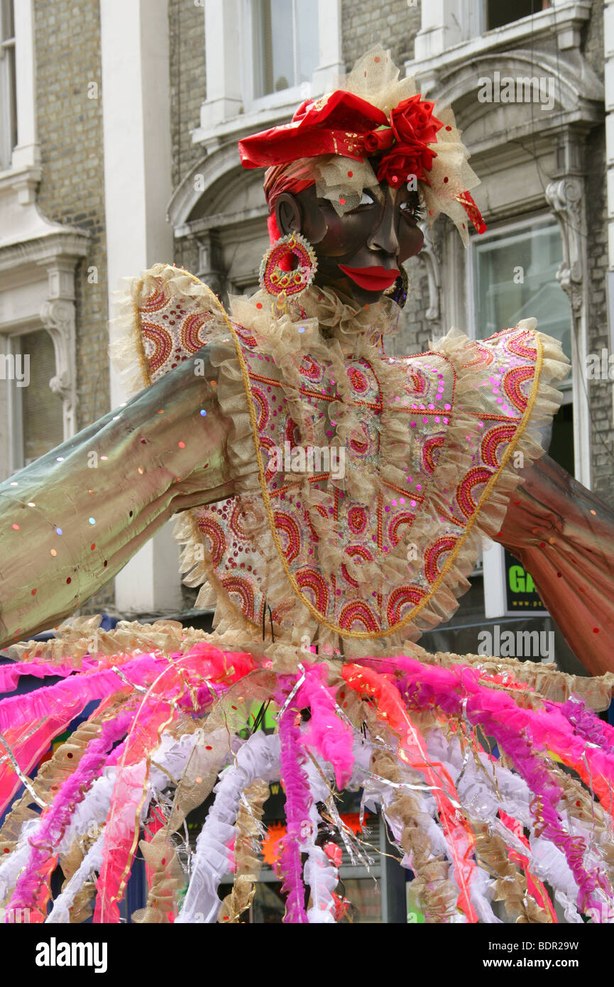 Carnival Figure in the Notting Hill Carnival Parade 2009 Stock Photo ...