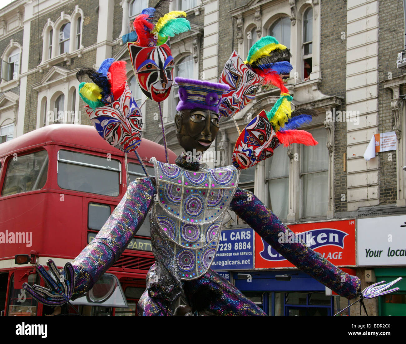 Carnival Figure in the Notting Hill Carnival Parade 2009 Stock Photo ...