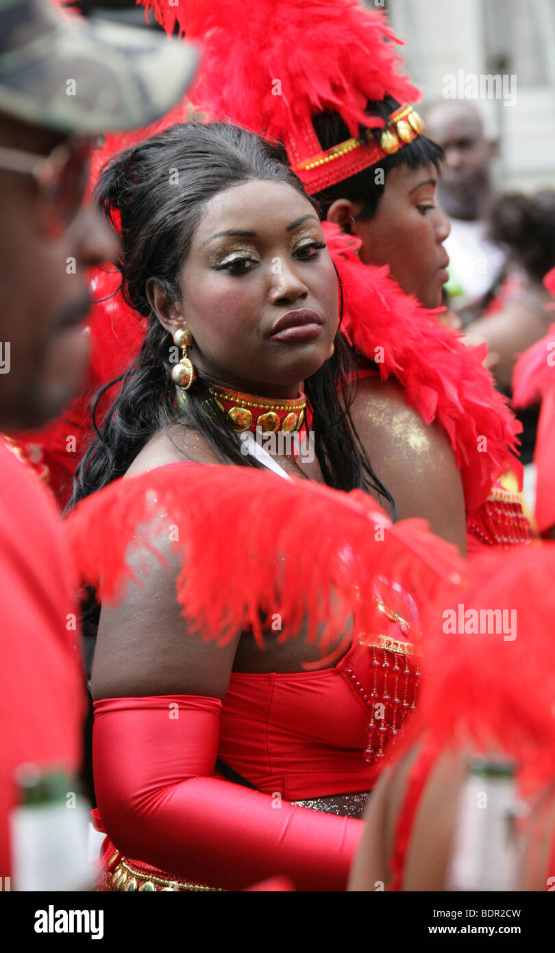 Caribbean Girl at the Notting Hill Carnival 2009 Stock Photo - Alamy