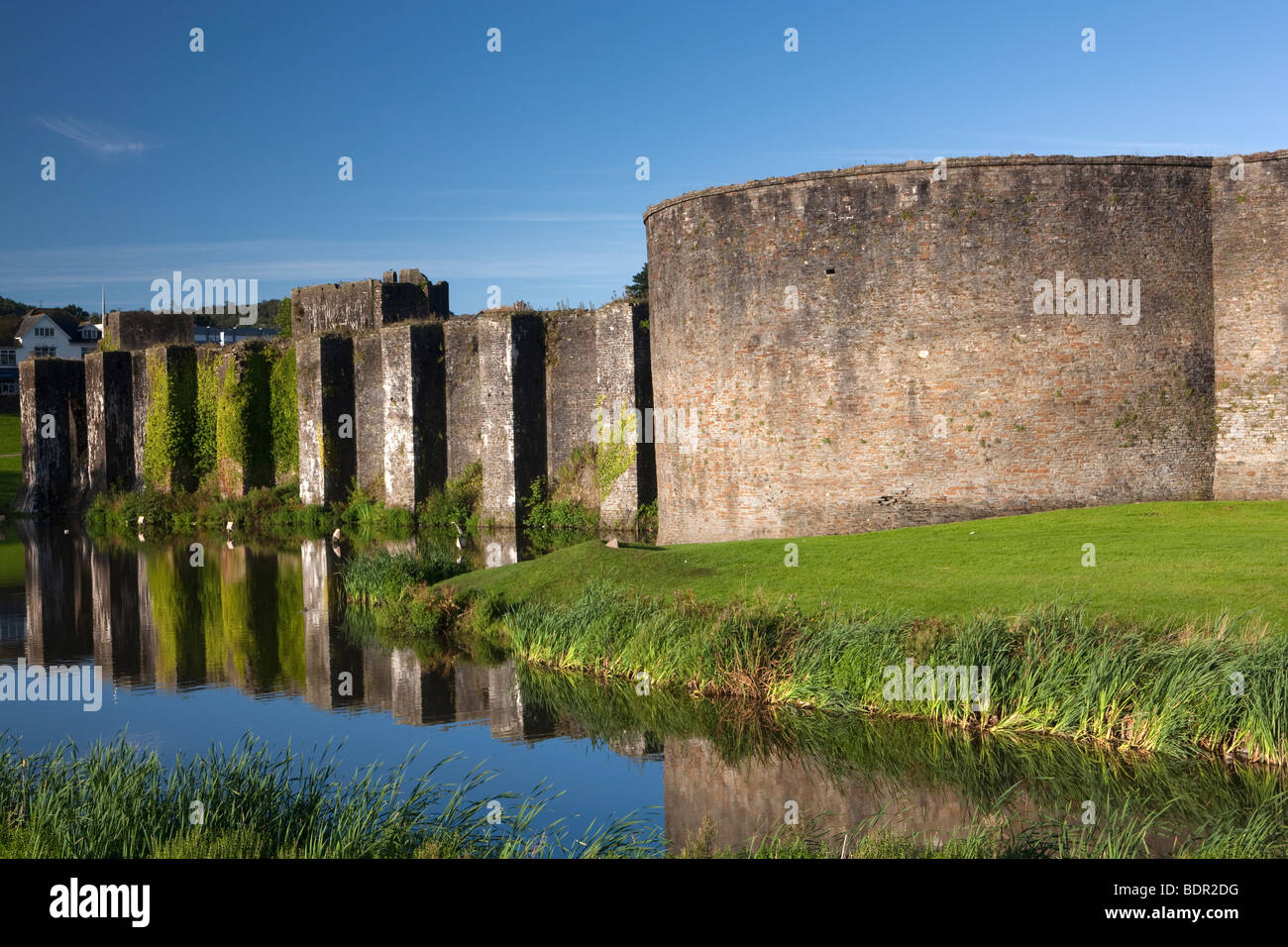Caerphilly Castle, Glamorgan, Wales, UK Stock Photo - Alamy