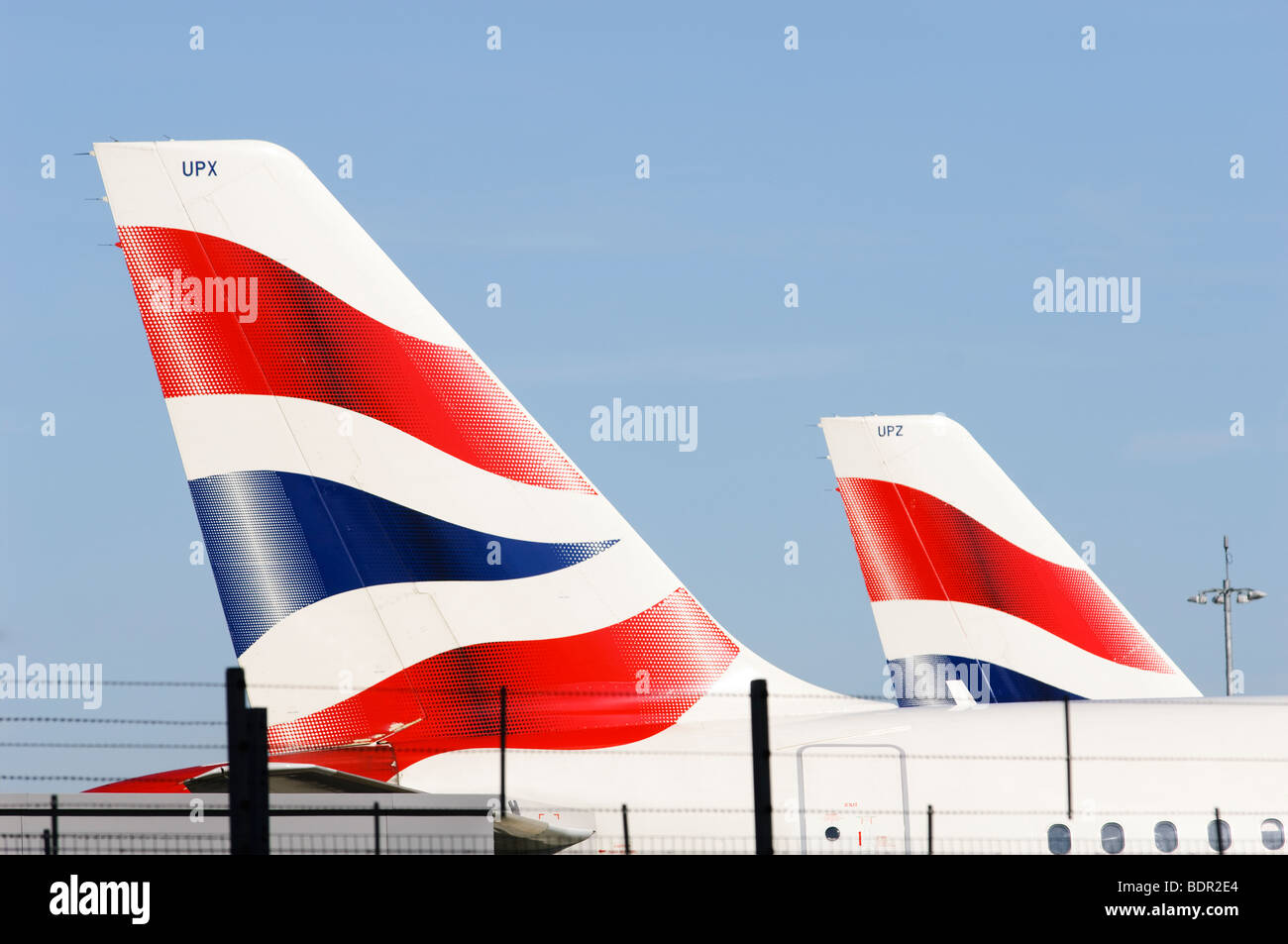 British airways tail fin hi-res stock photography and images - Alamy
