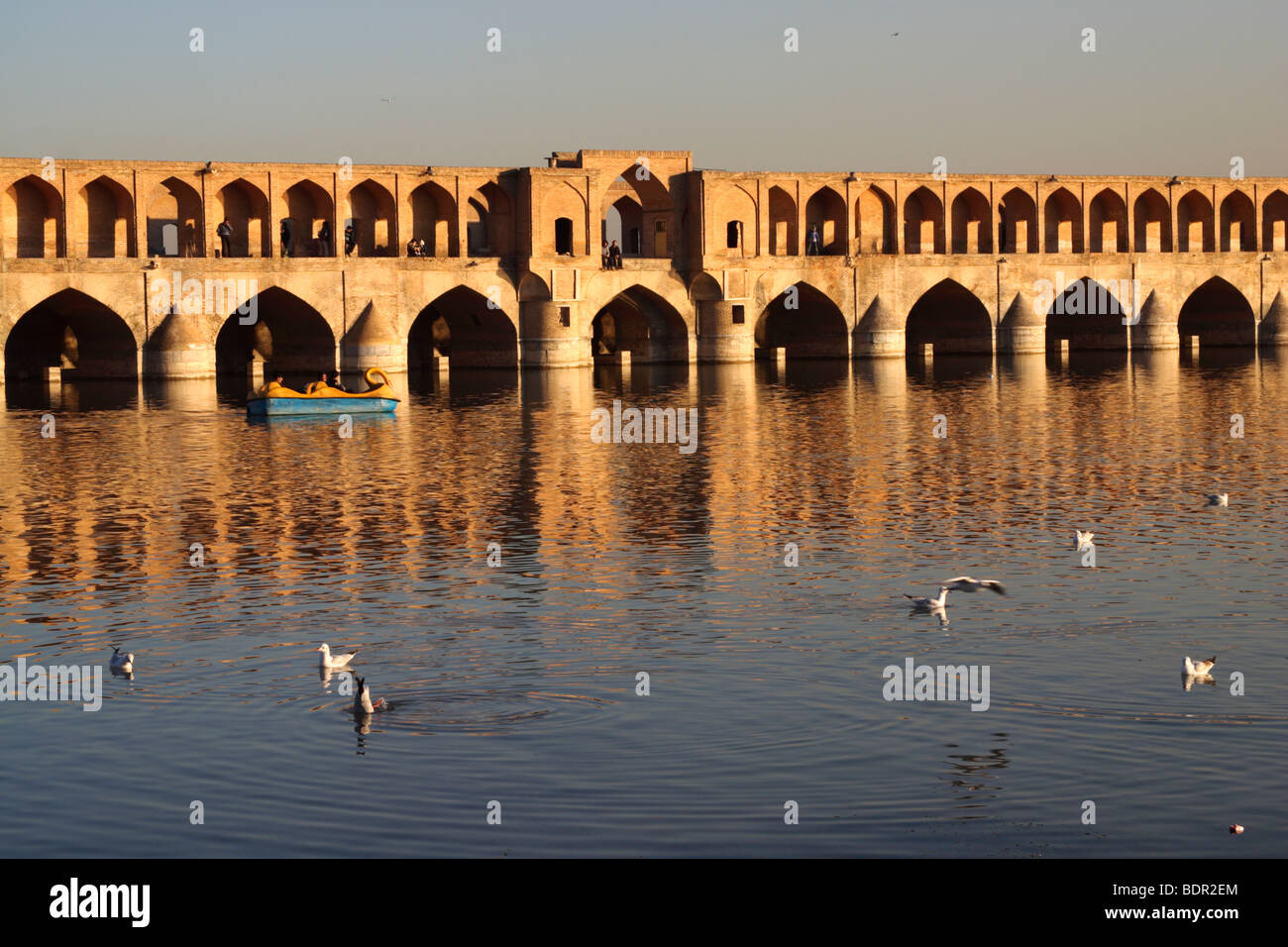 Si-o-Seh Pol, also called the Bridge of 33 Arches, Esfahan, Iran Stock ...