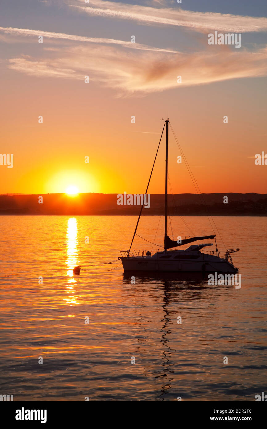Monterey bay sunset boat hi-res stock photography and images - Alamy
