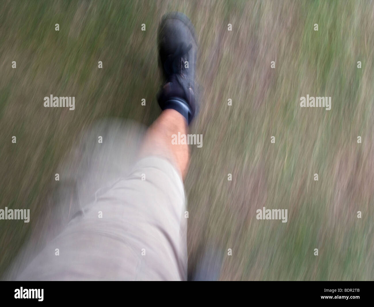 looking down at a man walking Stock Photo - Alamy