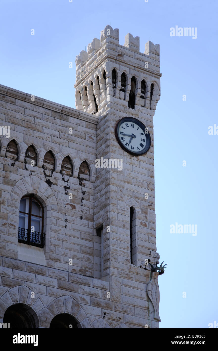 Monaco Royal Palace turret Stock Photo - Alamy