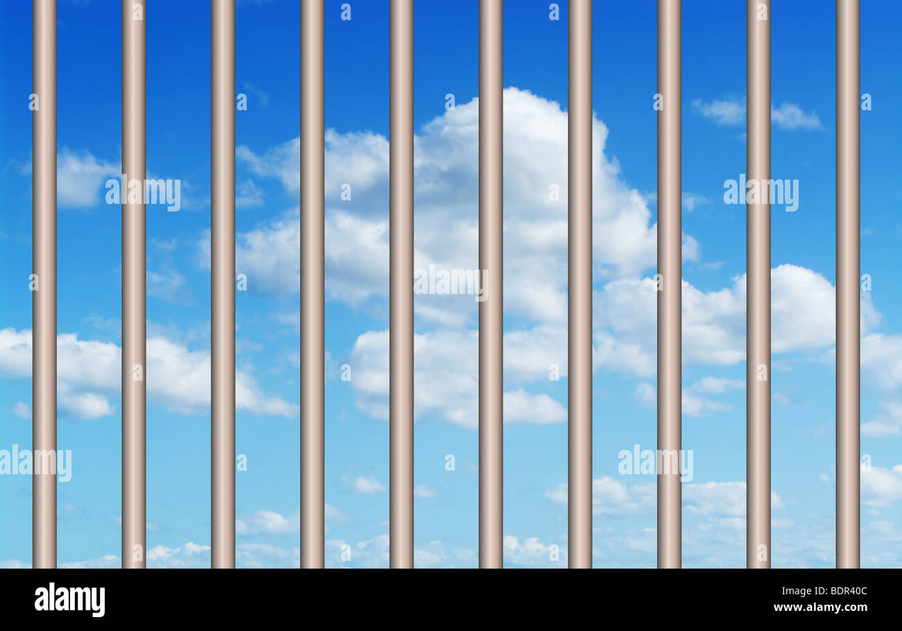 looking out the window at a blue sky Stock Photo - Alamy
