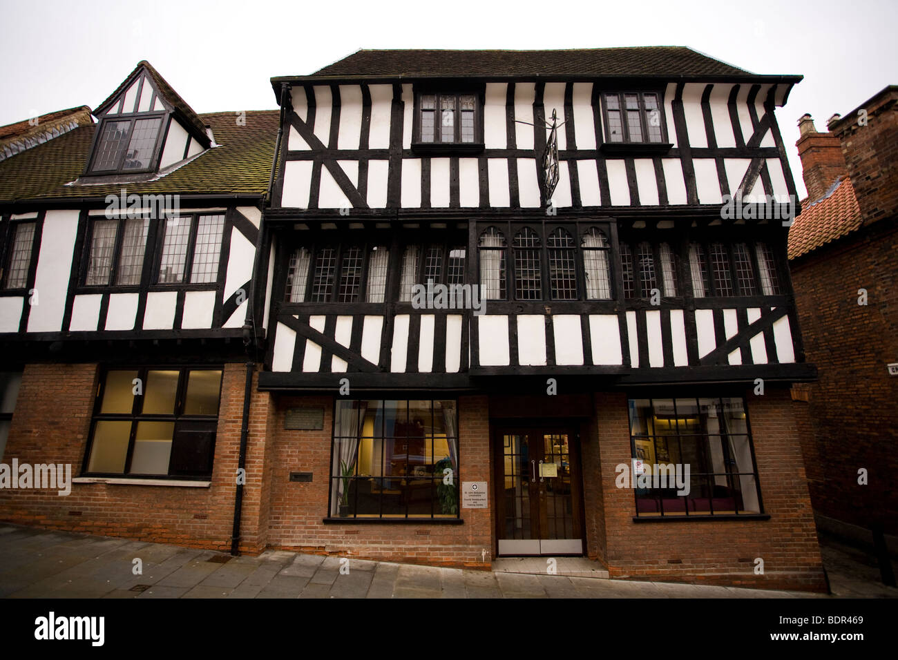 A traditional timber framed Tudor building still in modern day use ...
