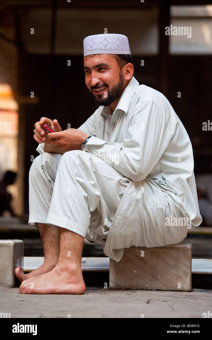 Muslim Man at Ablution Pool in Nakhoda Mosque in Calcutta India Stock ...