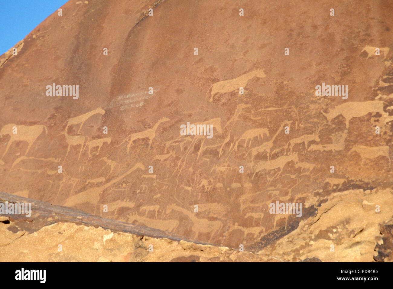 namibia, paintings rocks Stock Photo - Alamy
