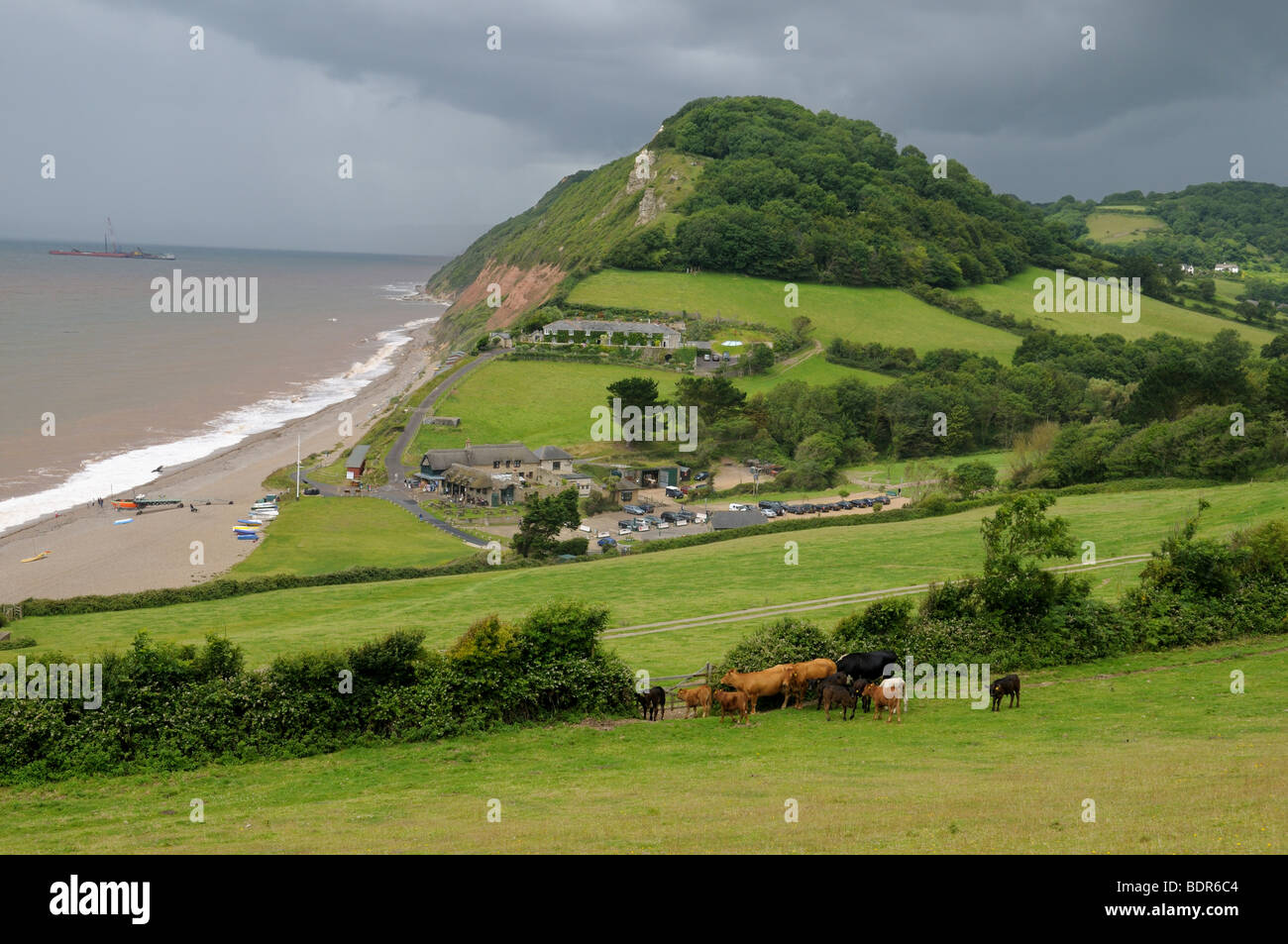 Jurassic coast branscombe beach south hi-res stock photography and ...