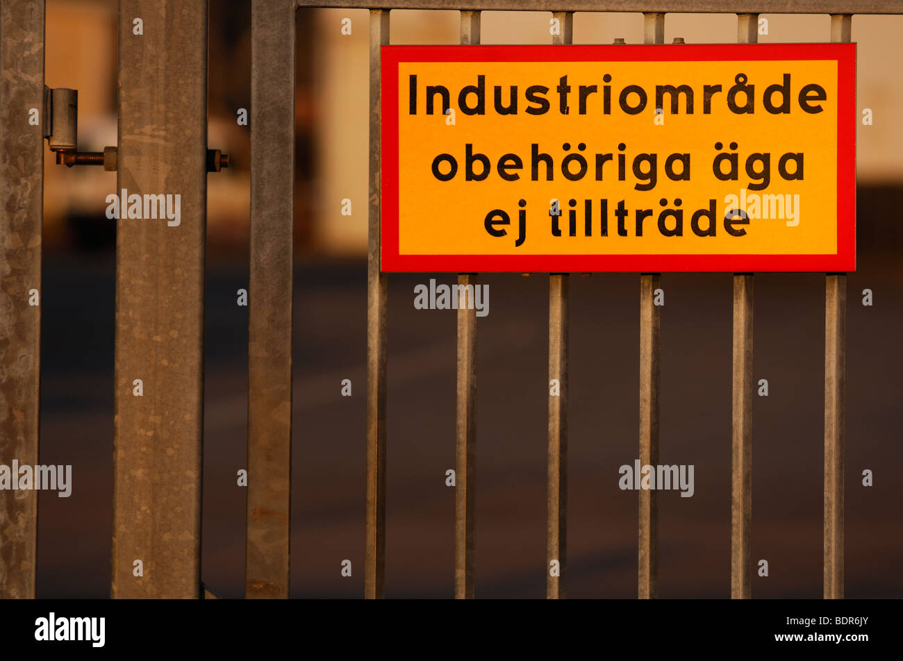 A sign in an industrial estate Stock Photo - Alamy
