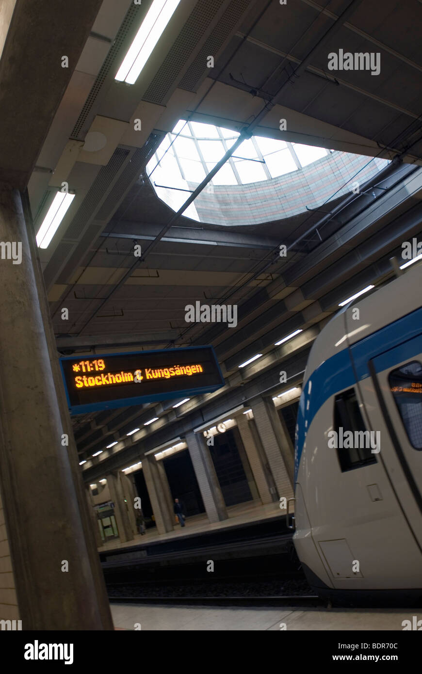 Commuter train station Stockholm Sweden Stock Photo - Alamy