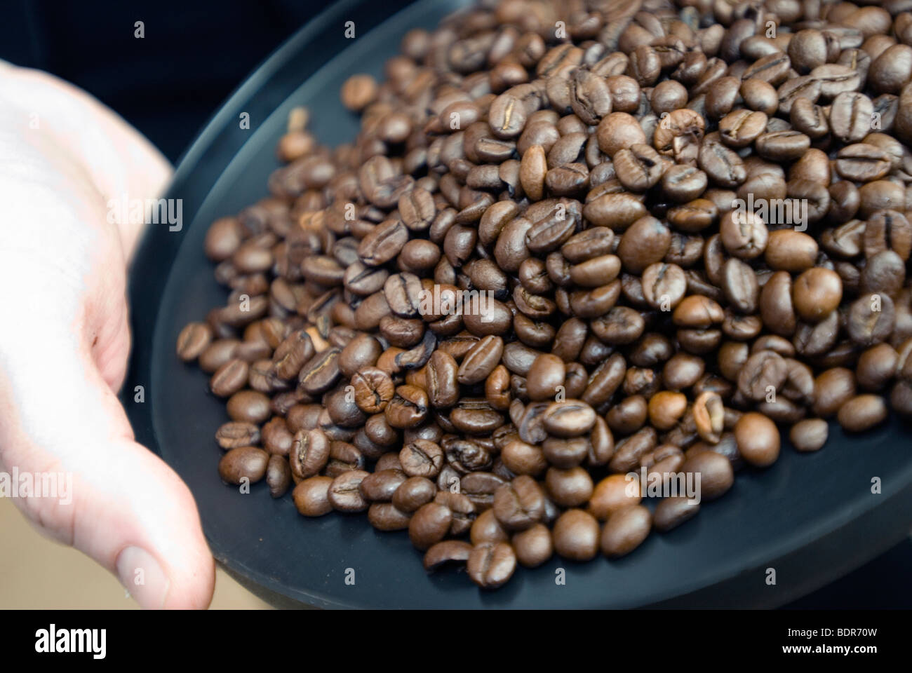 Black coffee's hand hi-res stock photography and images - Alamy
