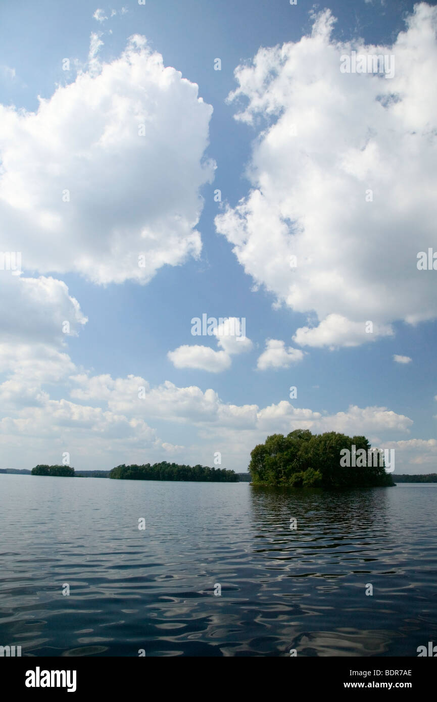 A small island in a lake Sweden Stock Photo - Alamy