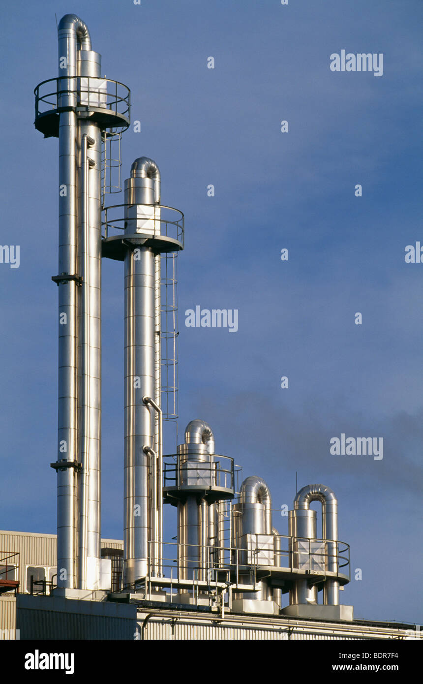 An ethyl alcohol factory Sweden Stock Photo - Alamy
