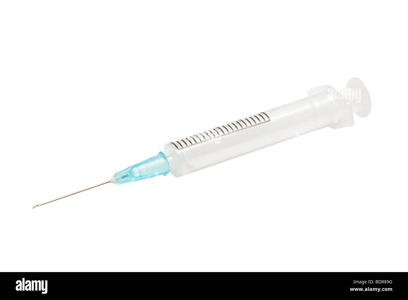 Closeup plastic medical syringe Cut Out Stock Images & Pictures - Alamy