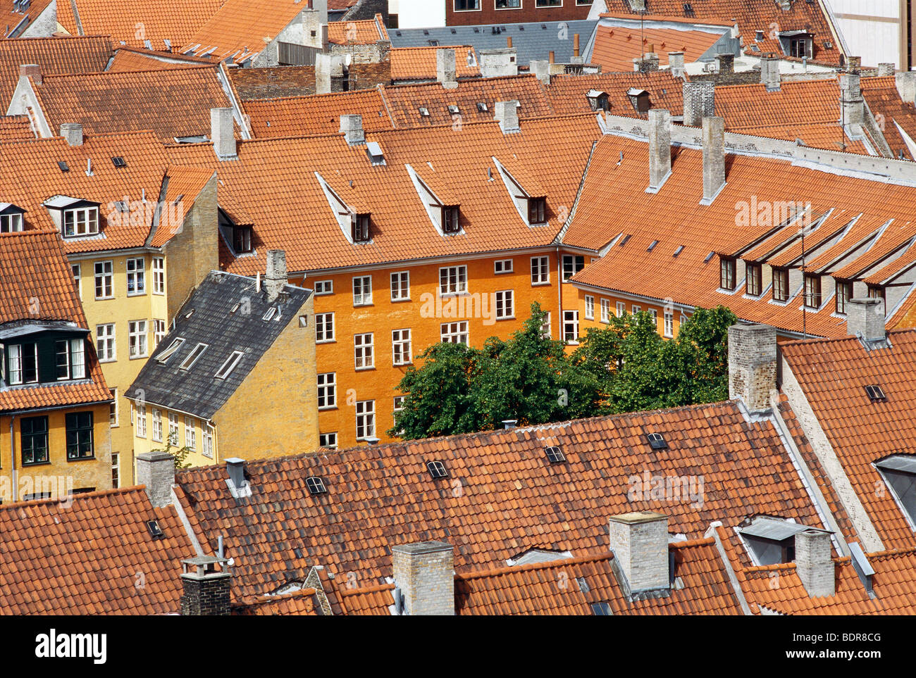 Roof ridges, Copenhagen, Denmark Stock Photo - Alamy