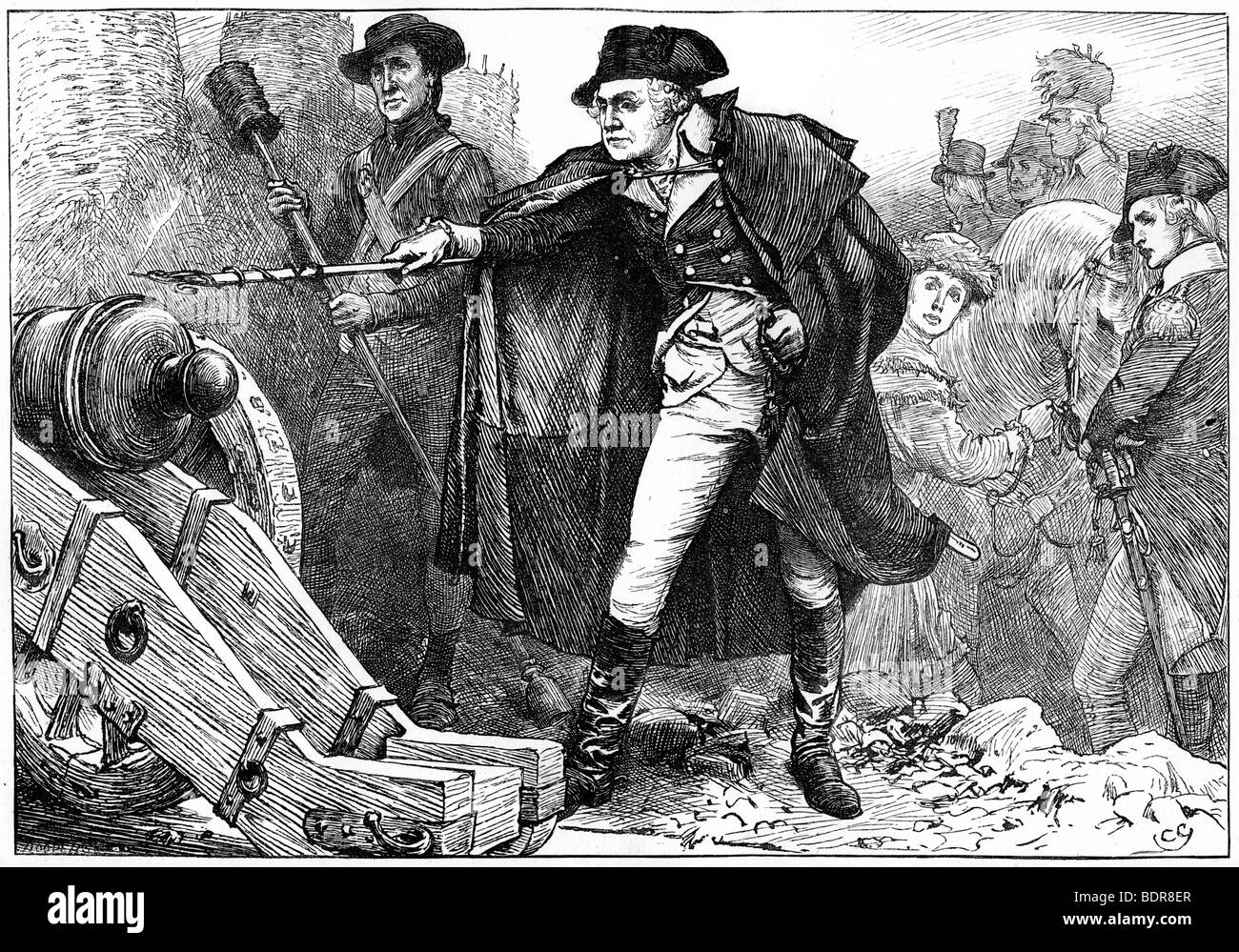 American revolution siege of yorktown revolutionary war Black and White ...