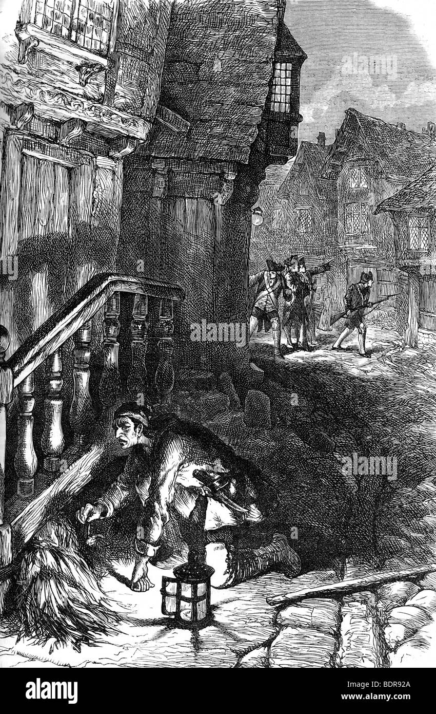 Detection of an incendiary, American Revolutionary War, c1776 (c1880 ...