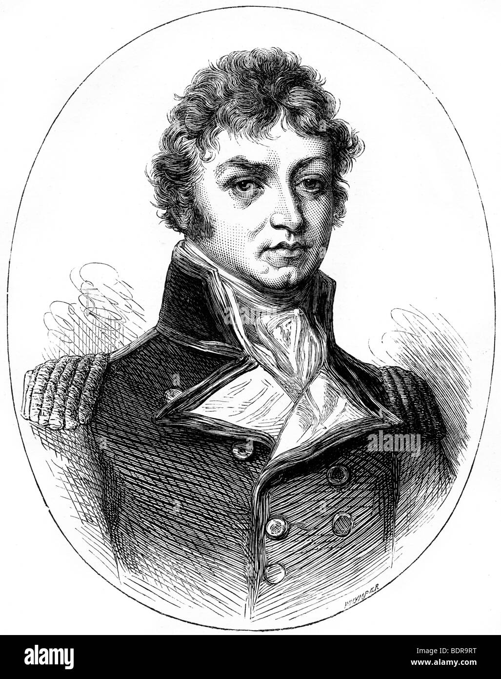 Sir Philip Broke, British naval officer, 1815 (c1880).Artist: Whymper ...