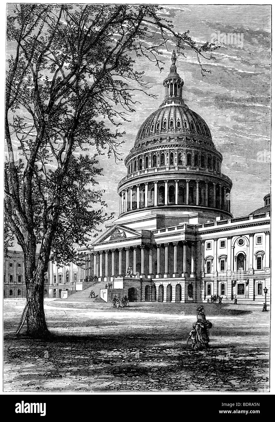 Usa capitol building view Black and White Stock Photos & Images - Alamy