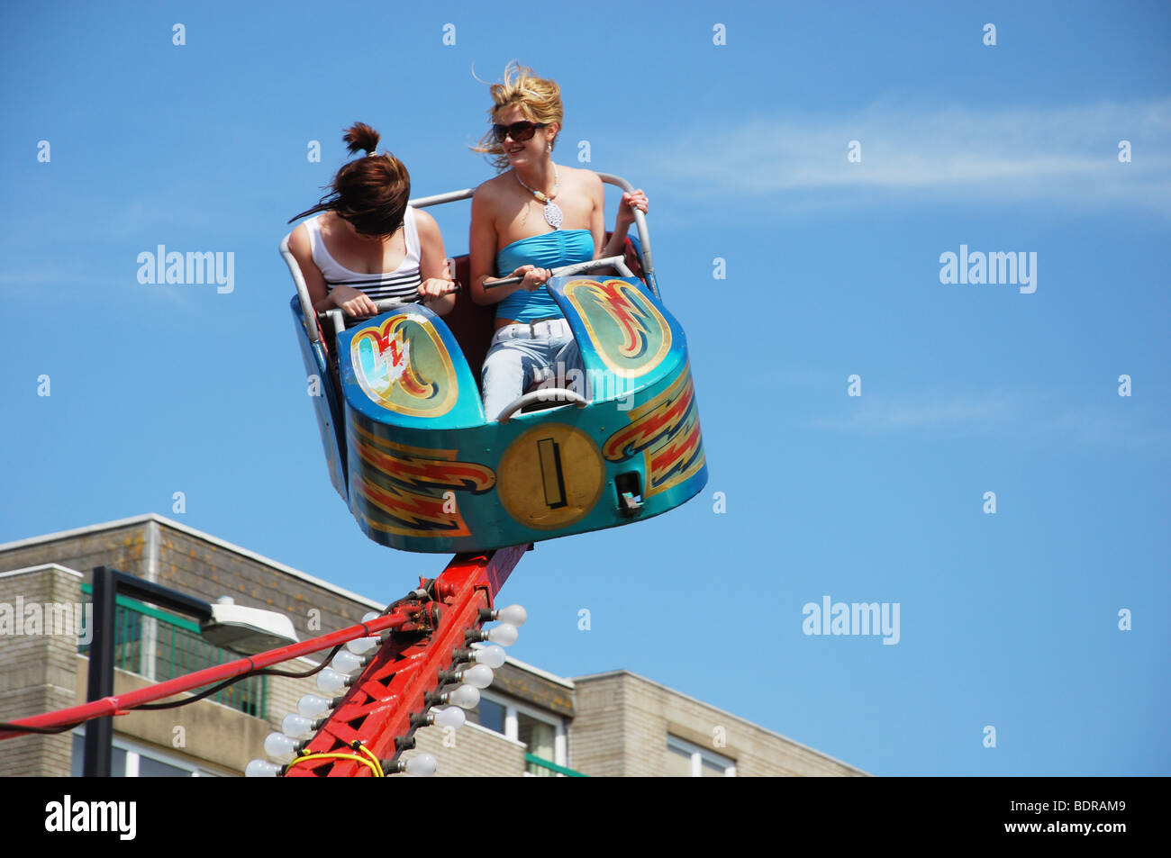 two girls having fun at Carter’s Old-fashioned steam fair with ...