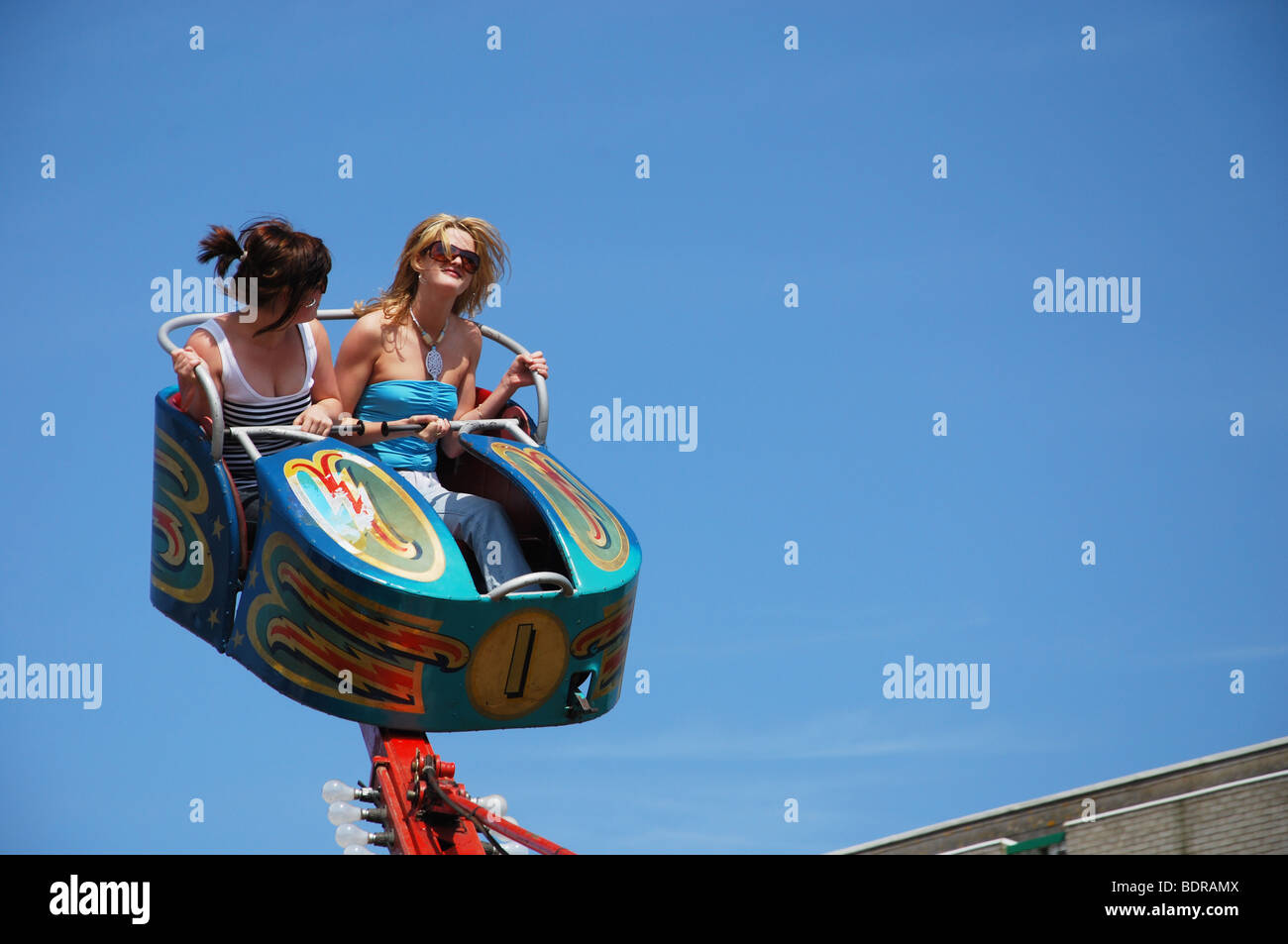 two girls having fun at Carter’s Old-fashioned steam fair with ...