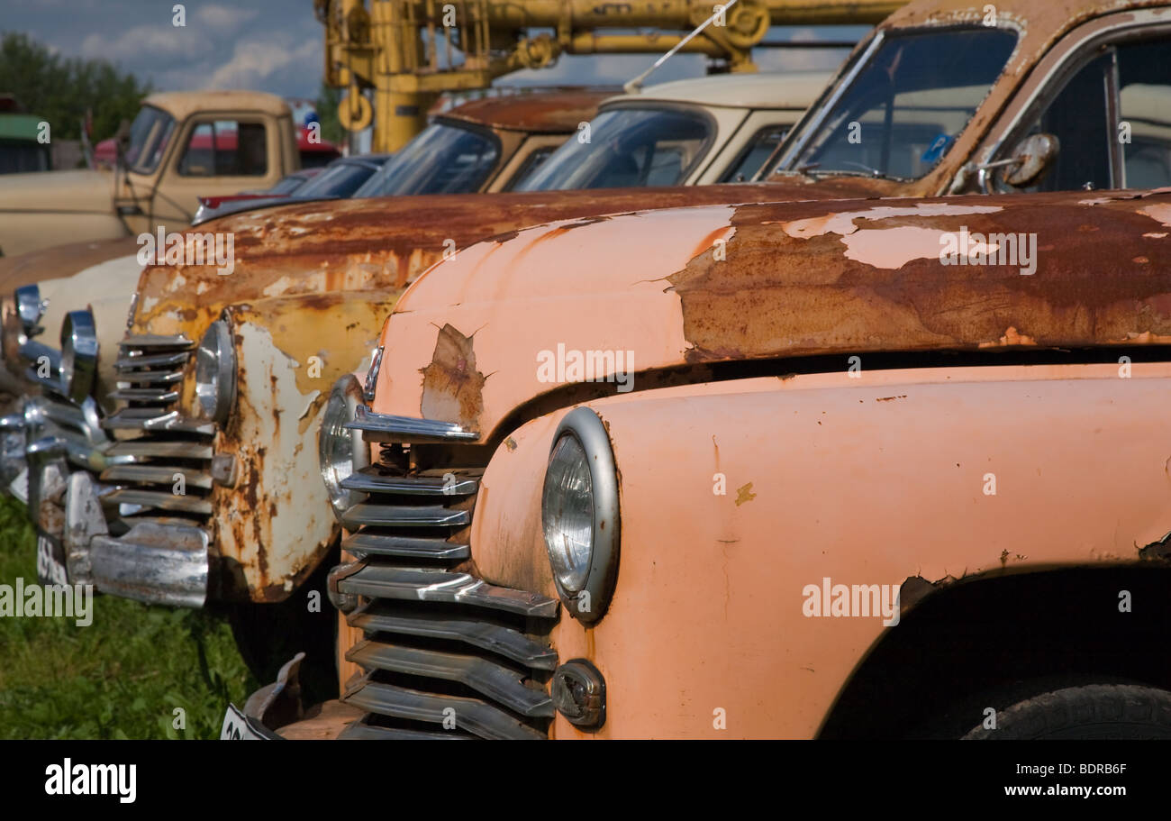 Old rusty Russian car Volga Stock Photo - Alamy