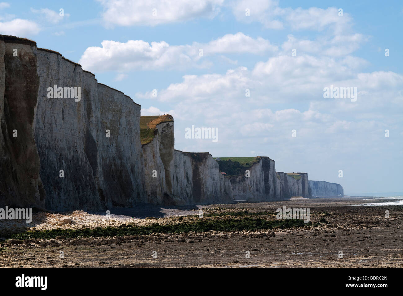 Cliffs on the french channel coast near Ault (province Picardie Stock ...