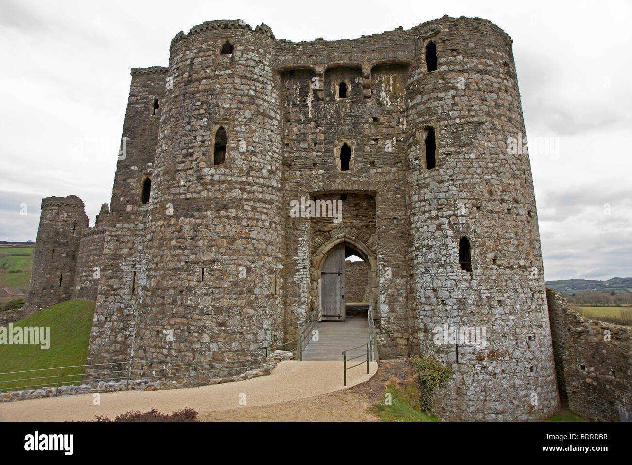 Kidwelly Castle in Carmarthenshire South Wales Stock Photo - Alamy