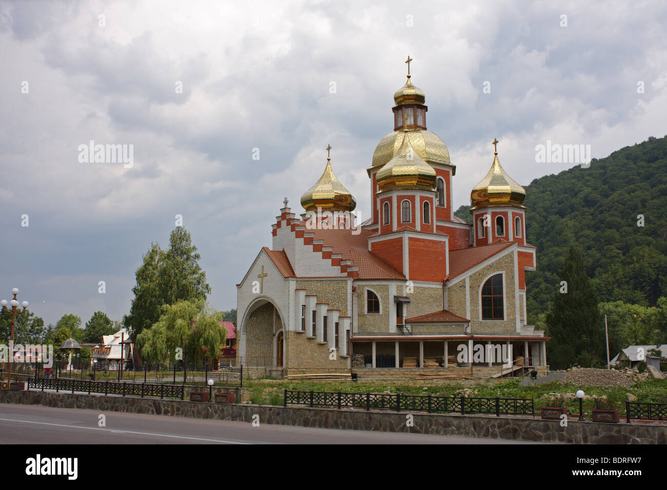 Church in Yaremche, Ukraine Stock Photo - Alamy