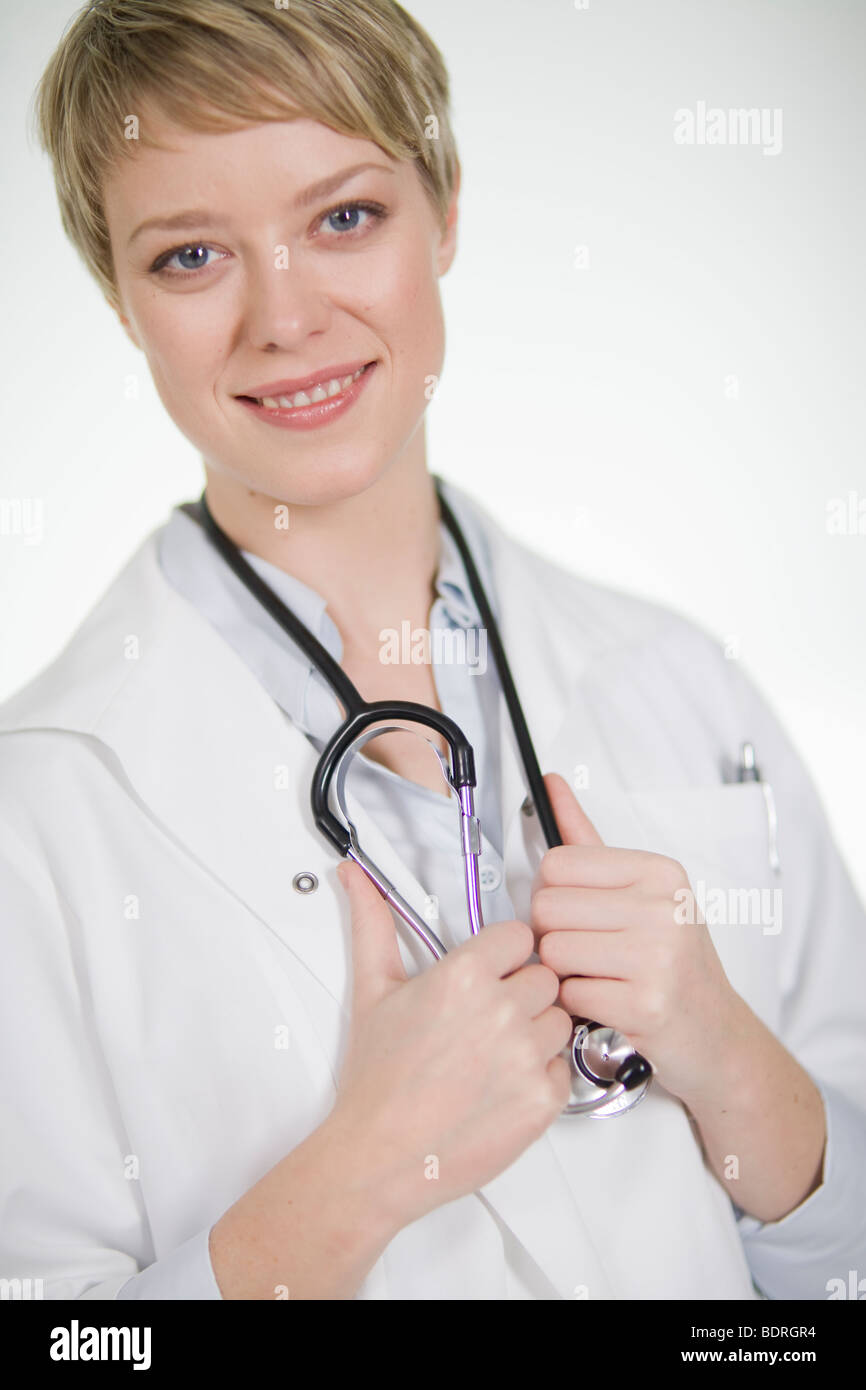 Portrait of a female doctor Stock Photo - Alamy