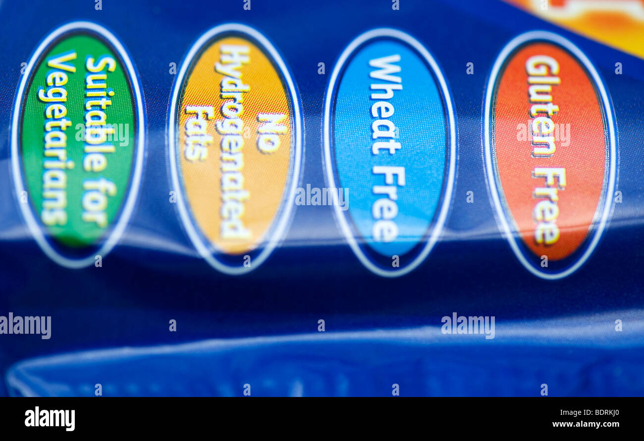 Food allergy labels hi-res stock photography and images - Alamy