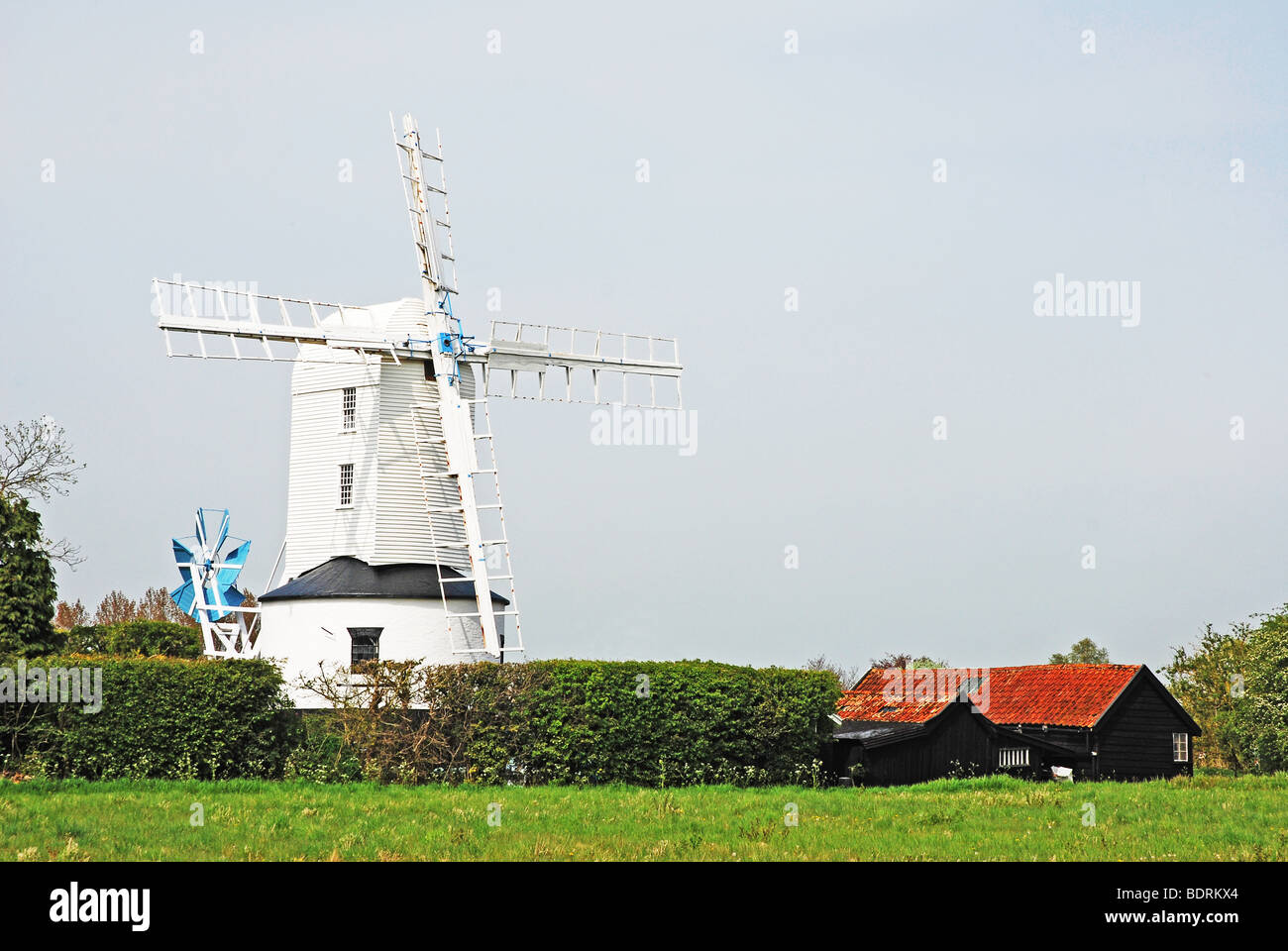 Saxtead Windmill, Suffolk, England Stock Photo - Alamy