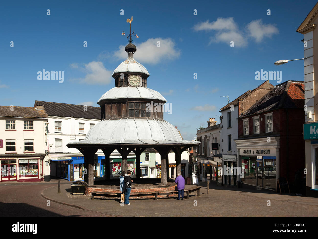 UK, England, Norfolk, North Walsham, Market Cross, rebuilt in 1602 and ...