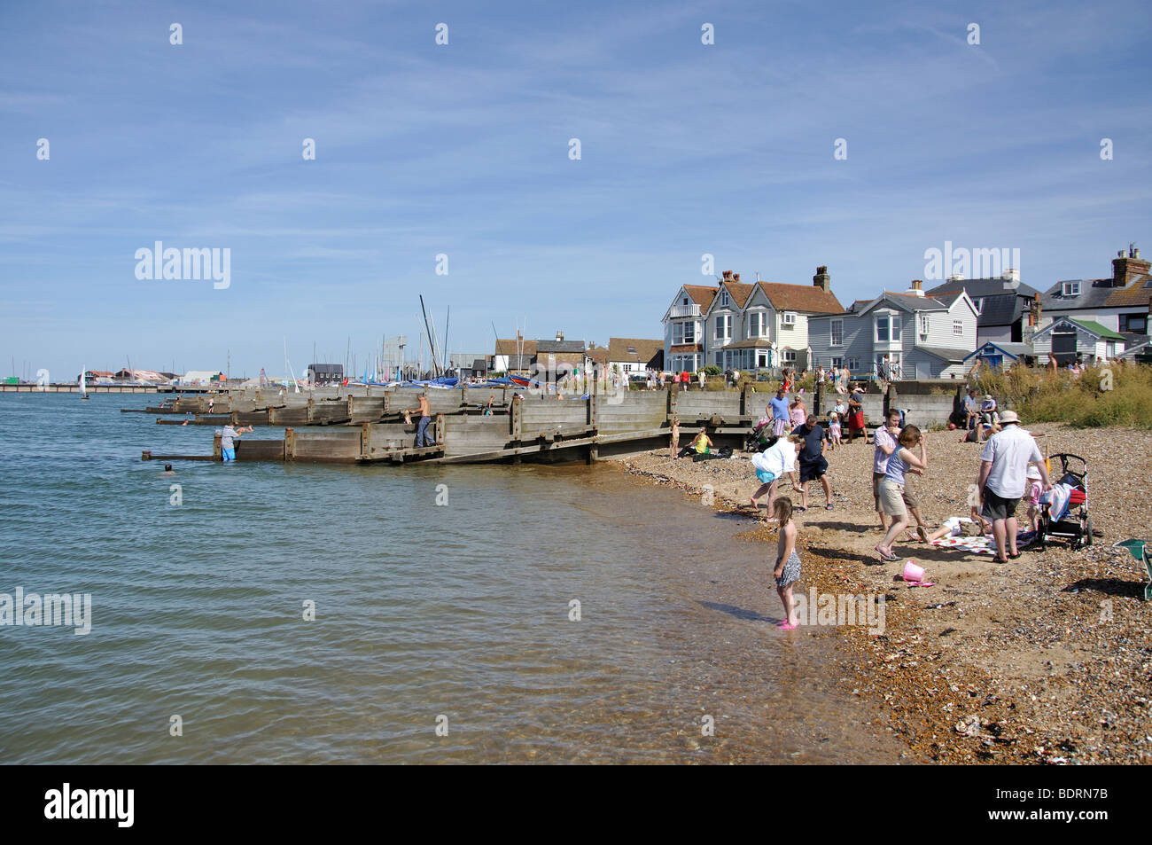 Beach view, Whitstable, Kent, England, United Kingdom Stock Photo - Alamy