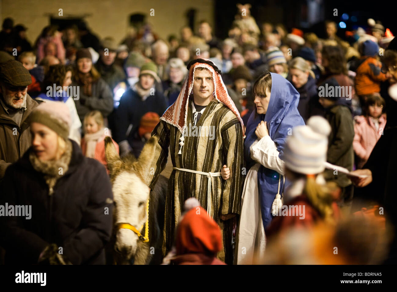 Nativity scene in rural Oxfordshire village Stock Photo - Alamy