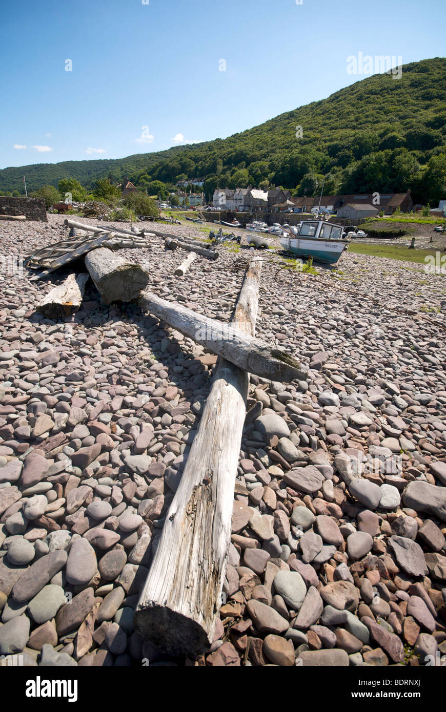 Porlock Weir Dorset Harbour Harbor UK Sea Lock Quay Stock Photo - Alamy