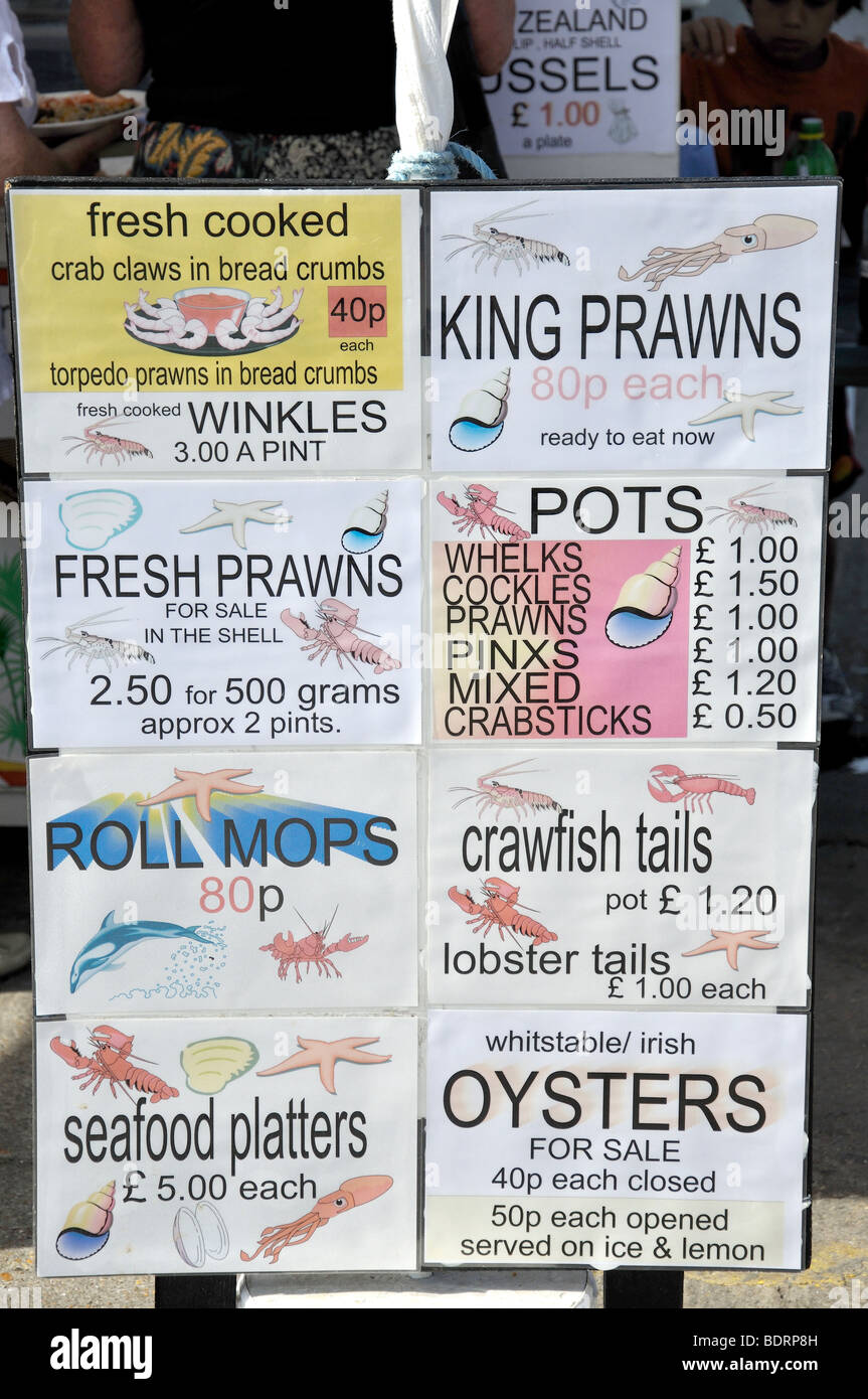 Shellfish stalls uk hi-res stock photography and images - Alamy